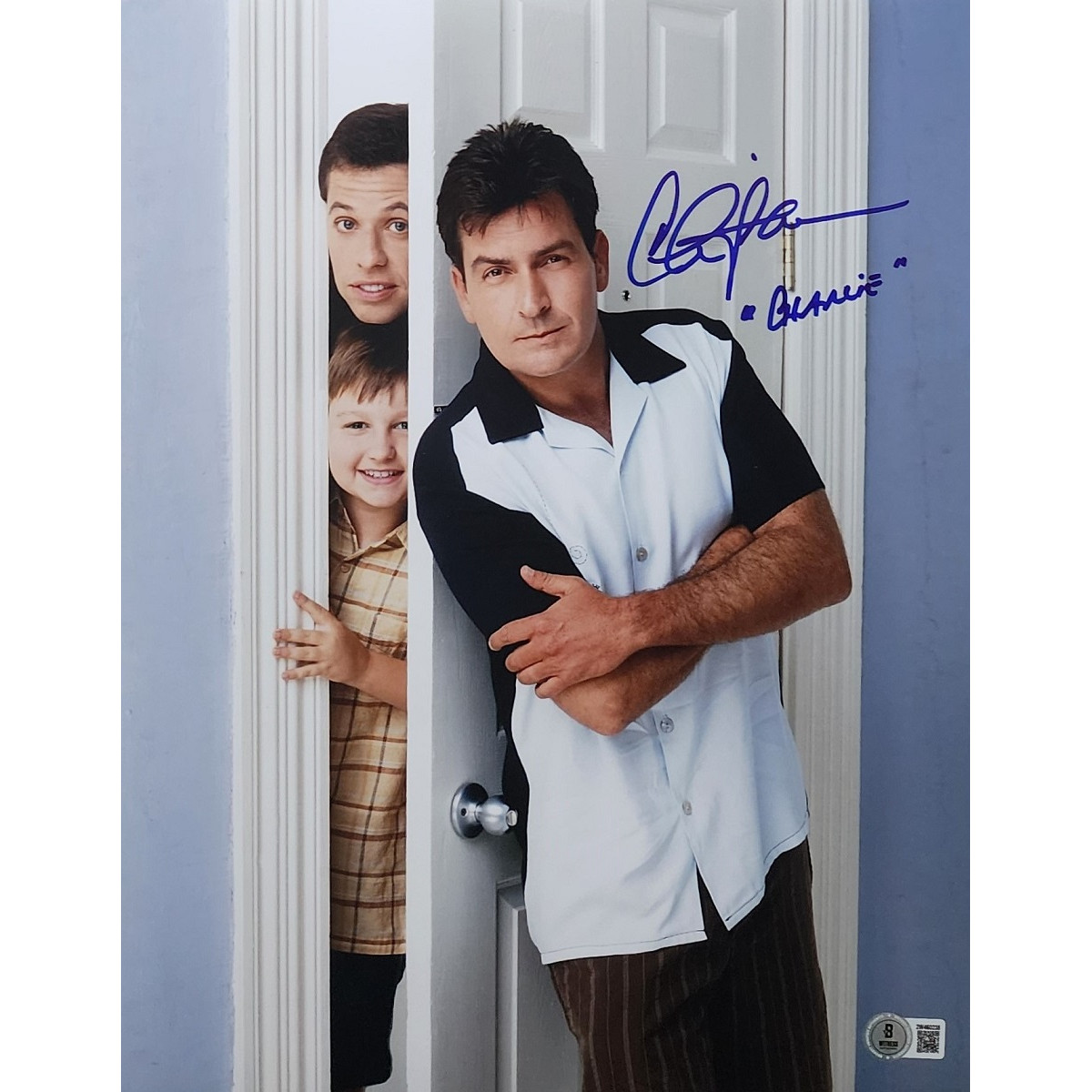 Charlie Sheen Signed Photo #1 (11x14) w/ Character Name - Twin Cities ...