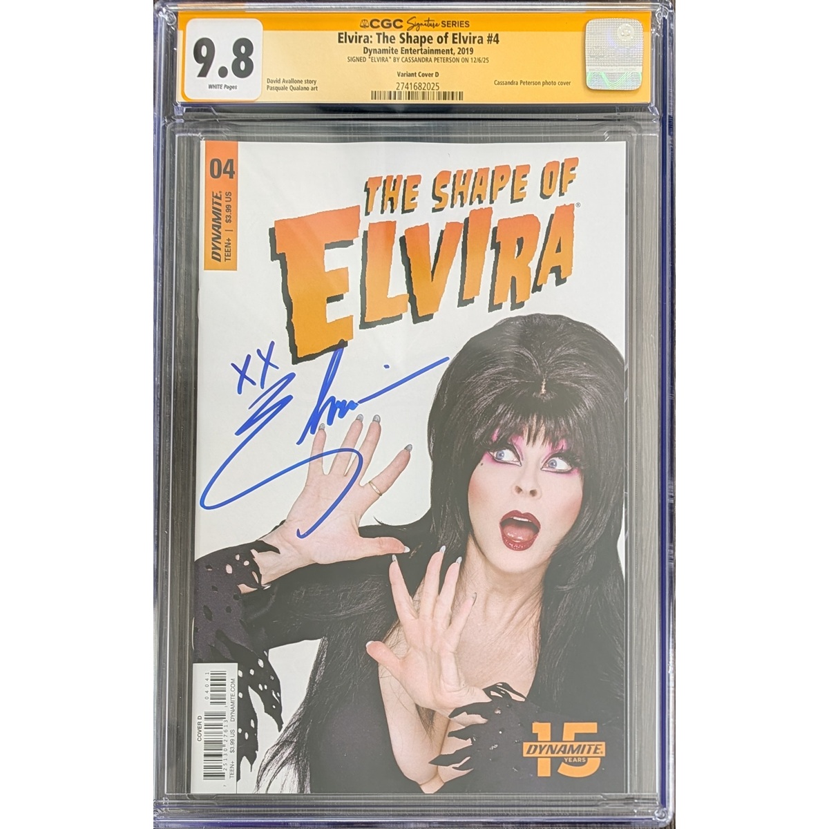 Elvira: The Shape of Elvira #4__CGC 9.8 SS__Signed by Cassandra ...