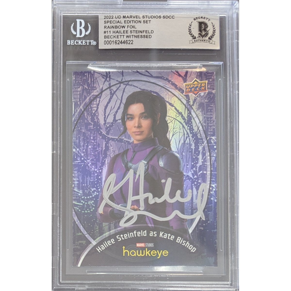 Hailee Steinfeld Signed Marvel Studios SDCC Special Edition Card #11 ...
