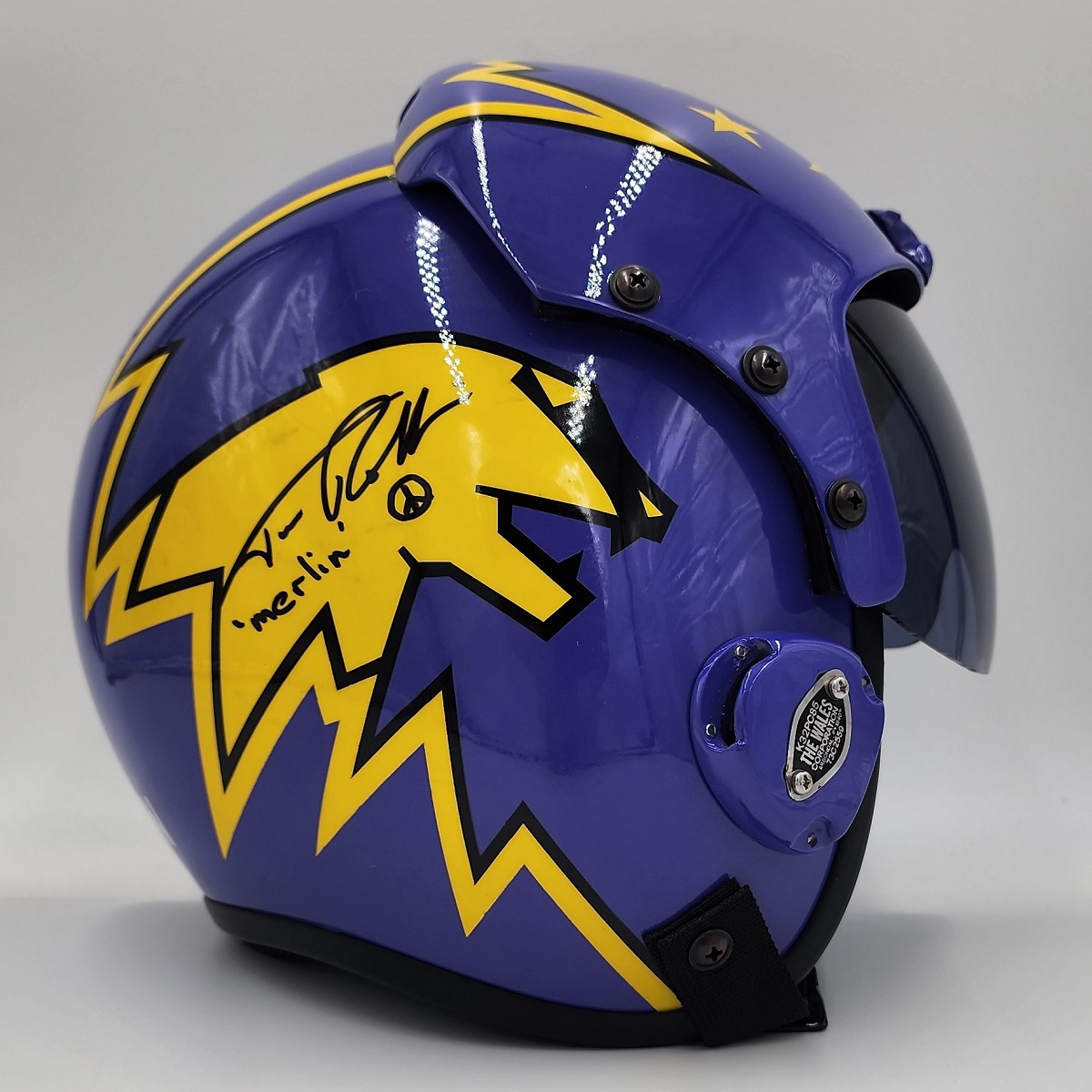 Tim Robbins Signed "Top Gun" Merlin Aviator Helmet w/ authentication ...