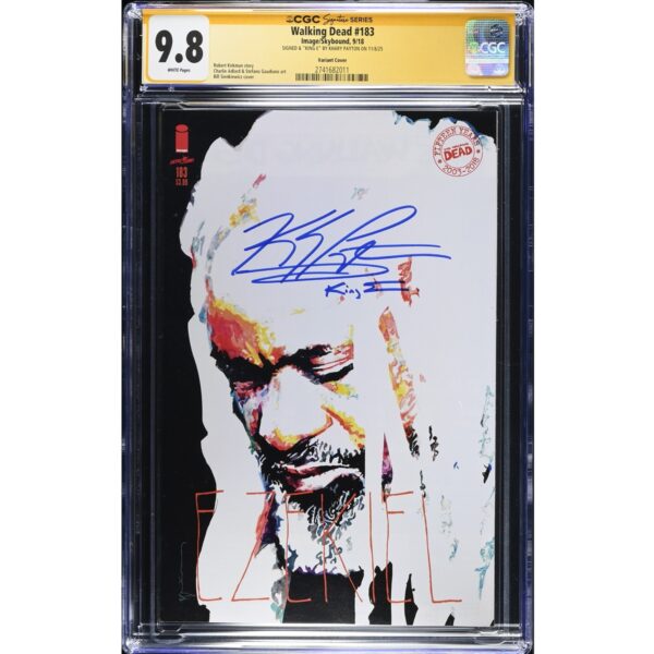 Walking Dead #183__CGC 9.8 SS__Signed by Khary Payton - Twin Cities Comics