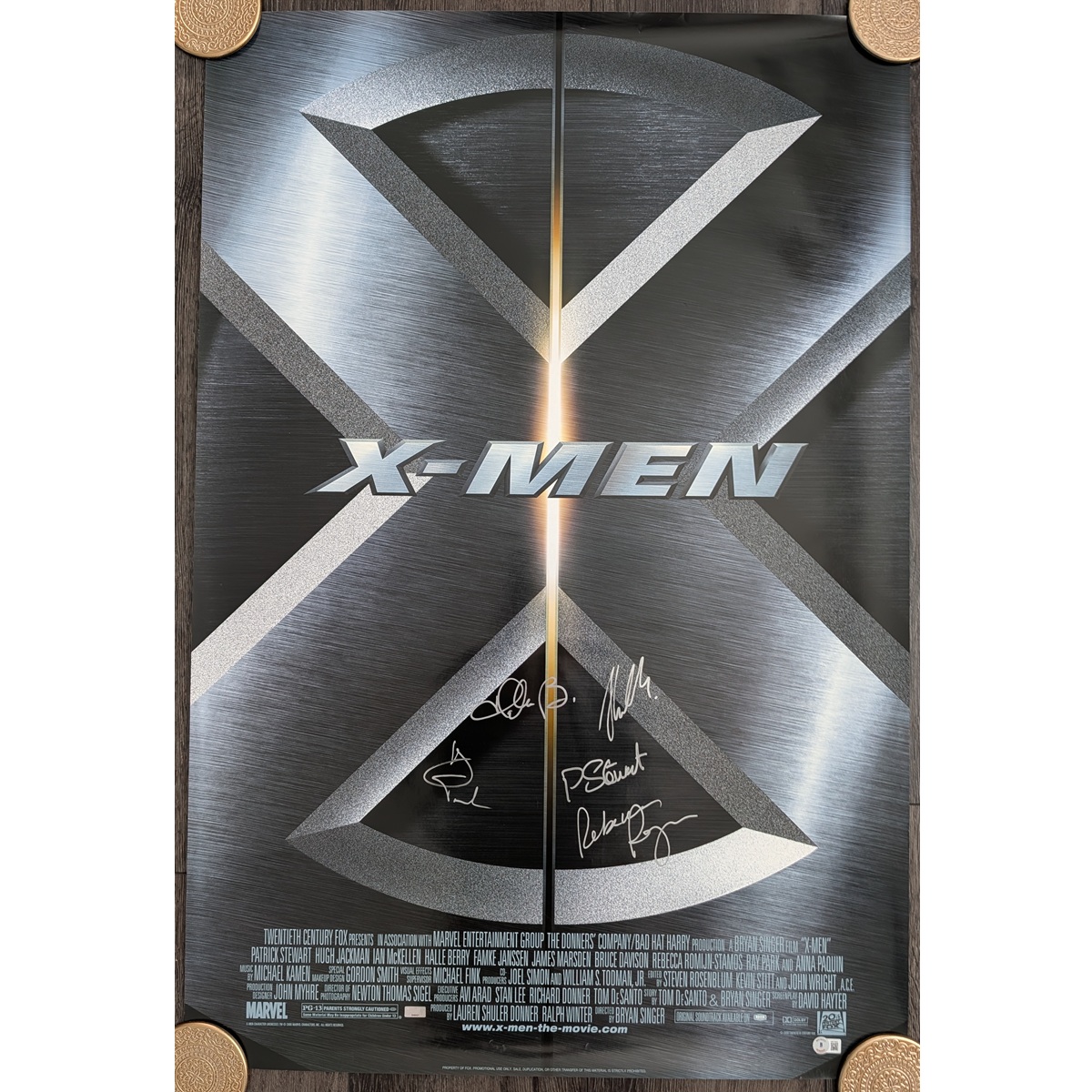 X-Men Cast Signed Original Double-Sided Theatrical Poster (27x40 ...